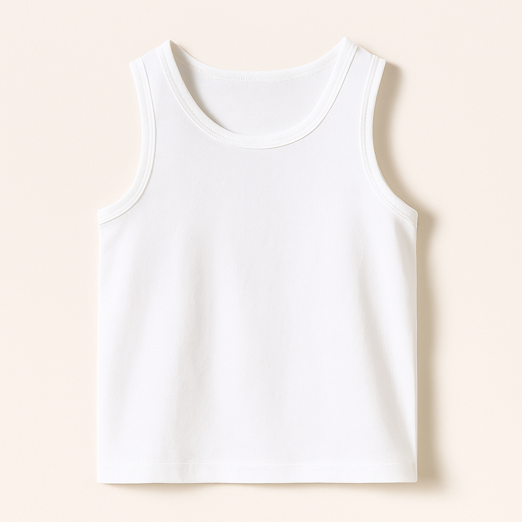 Sy Baby Vest White - Sunshine – Baby Planet