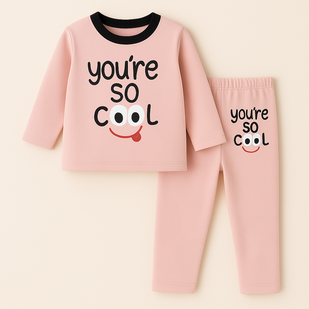 Shop Now Kids Pajama Set So Cool Pink – Fun & Cozy | babyplanet.pk ...