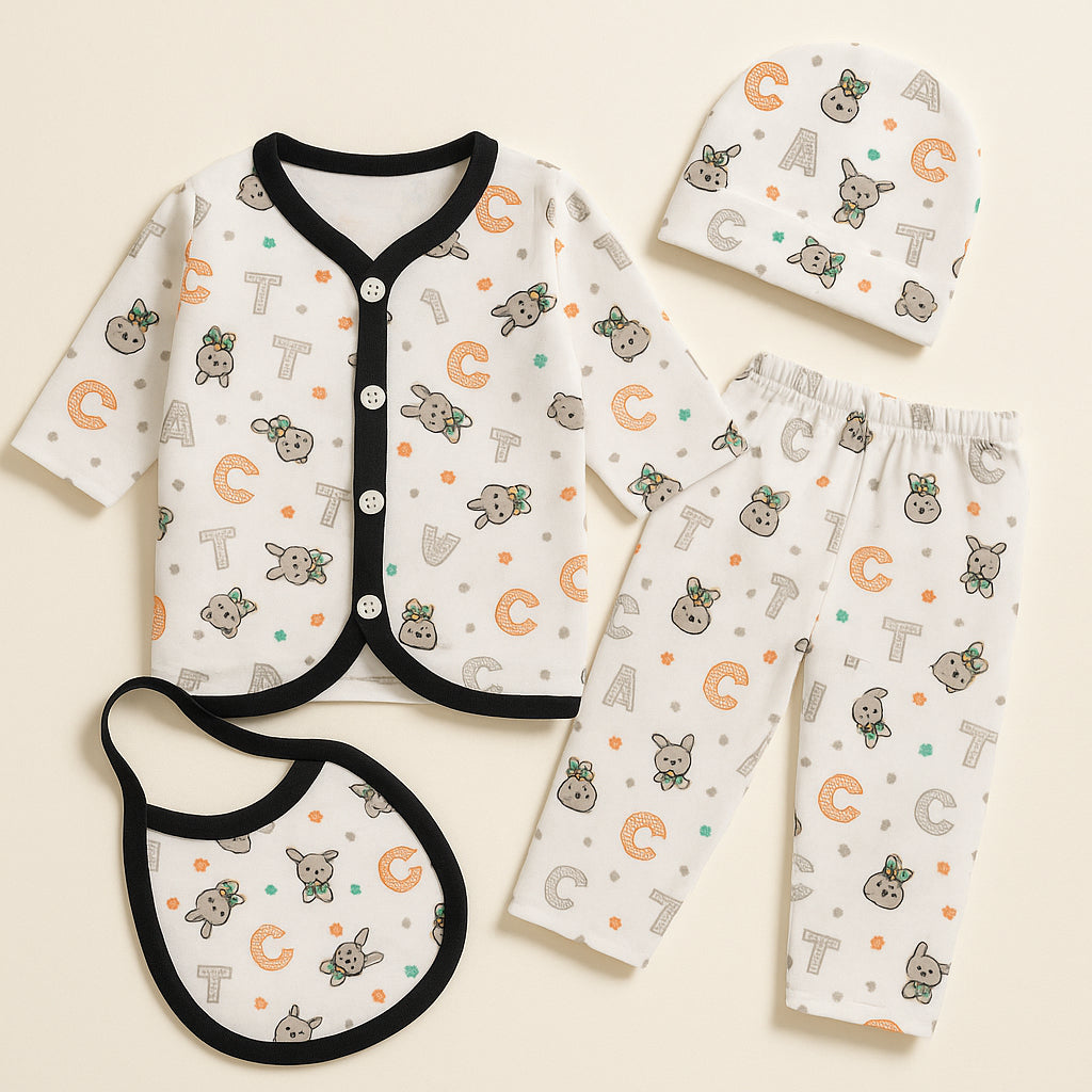 Shop Now Newborn 4Pcs Fleece Gift Set Al | Cute Baby Clothes ...