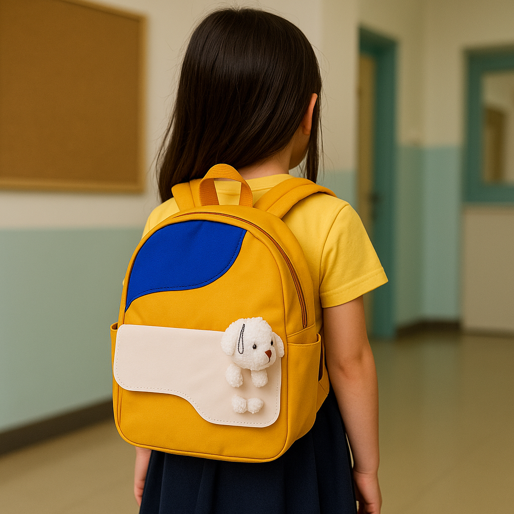 Track Order School Bag Mustard?Blue backpack | babyplanet.pk – Baby Planet