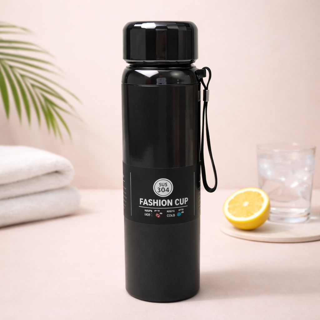 Kids Stainless Steel Insulated Water Bottle Black (1000Ml) - Sunshine ...