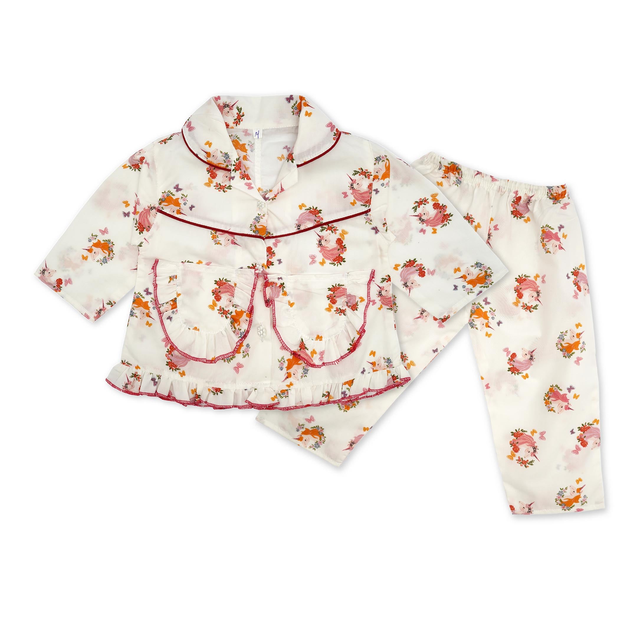 Careone Baby Night Suit Multicolor Flowers